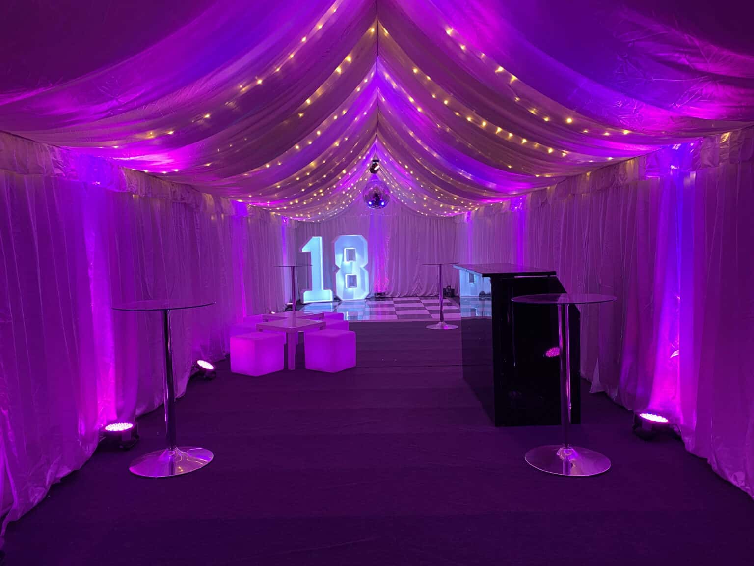 Marquee Hire for 18th Birthday Parties - Party in your Garden Marquee