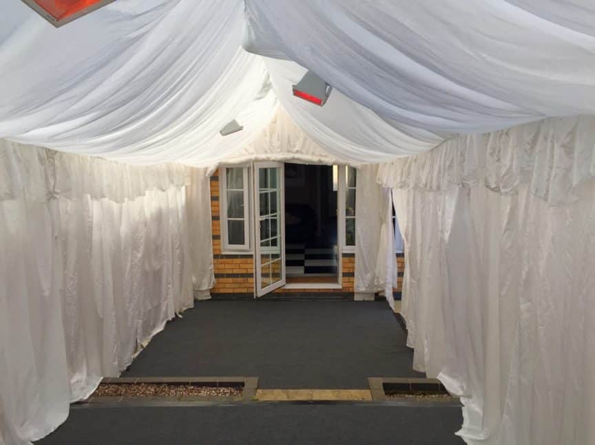 Marquee attached to a house | Party in your Garden Marquee Hire